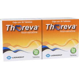 THOREVA 20 MG 30 TAB DUAL – FarmaVrim